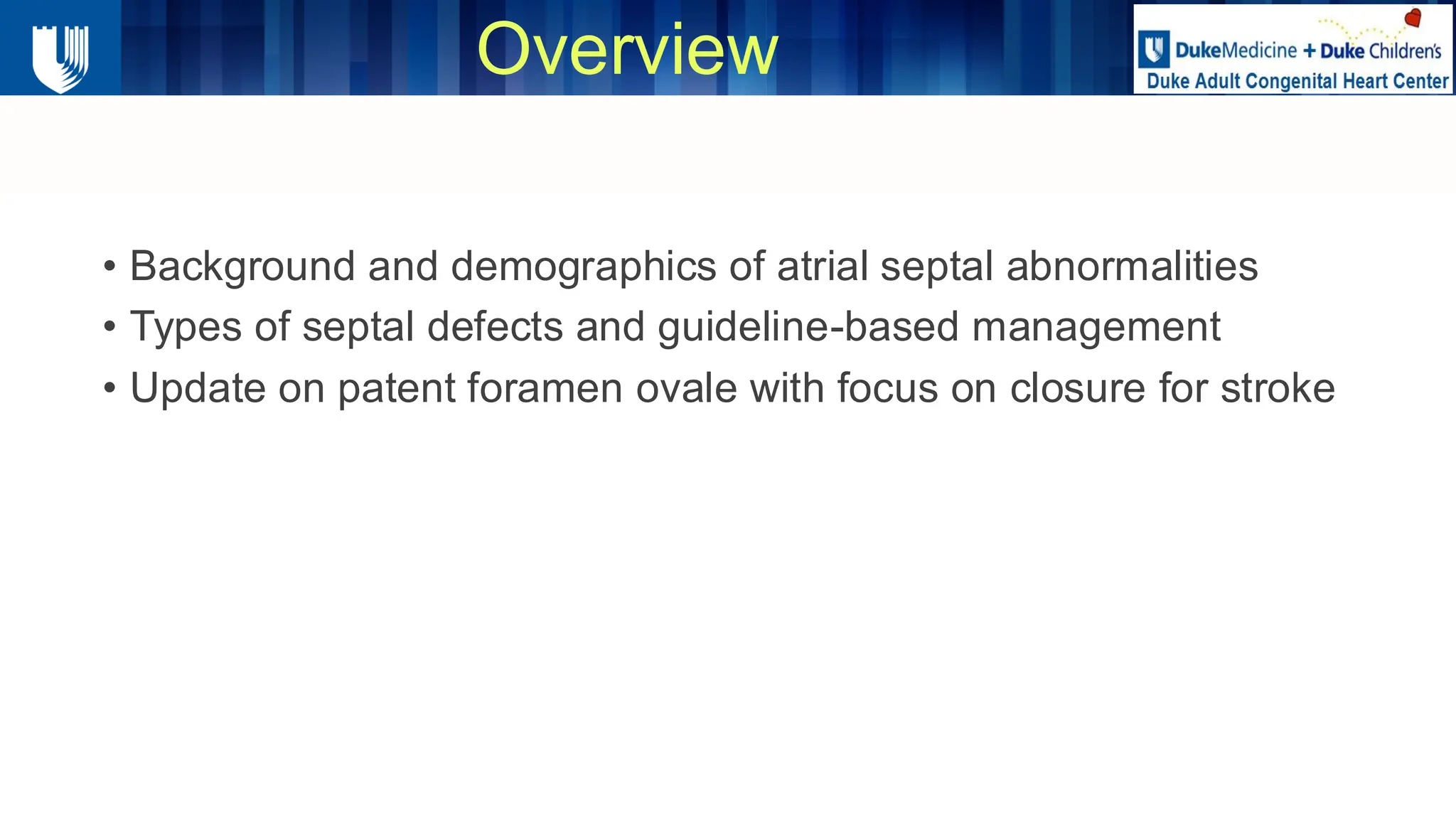 Evidence-based Management of Atrial Septal Defects and Patent Foramen ...