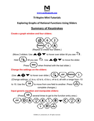 18 rational functionssliders | PDF