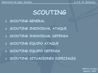 Scouting | PPT