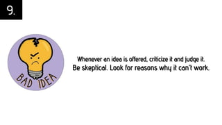 18 Signs You Are Killing Your Creativity | PPT