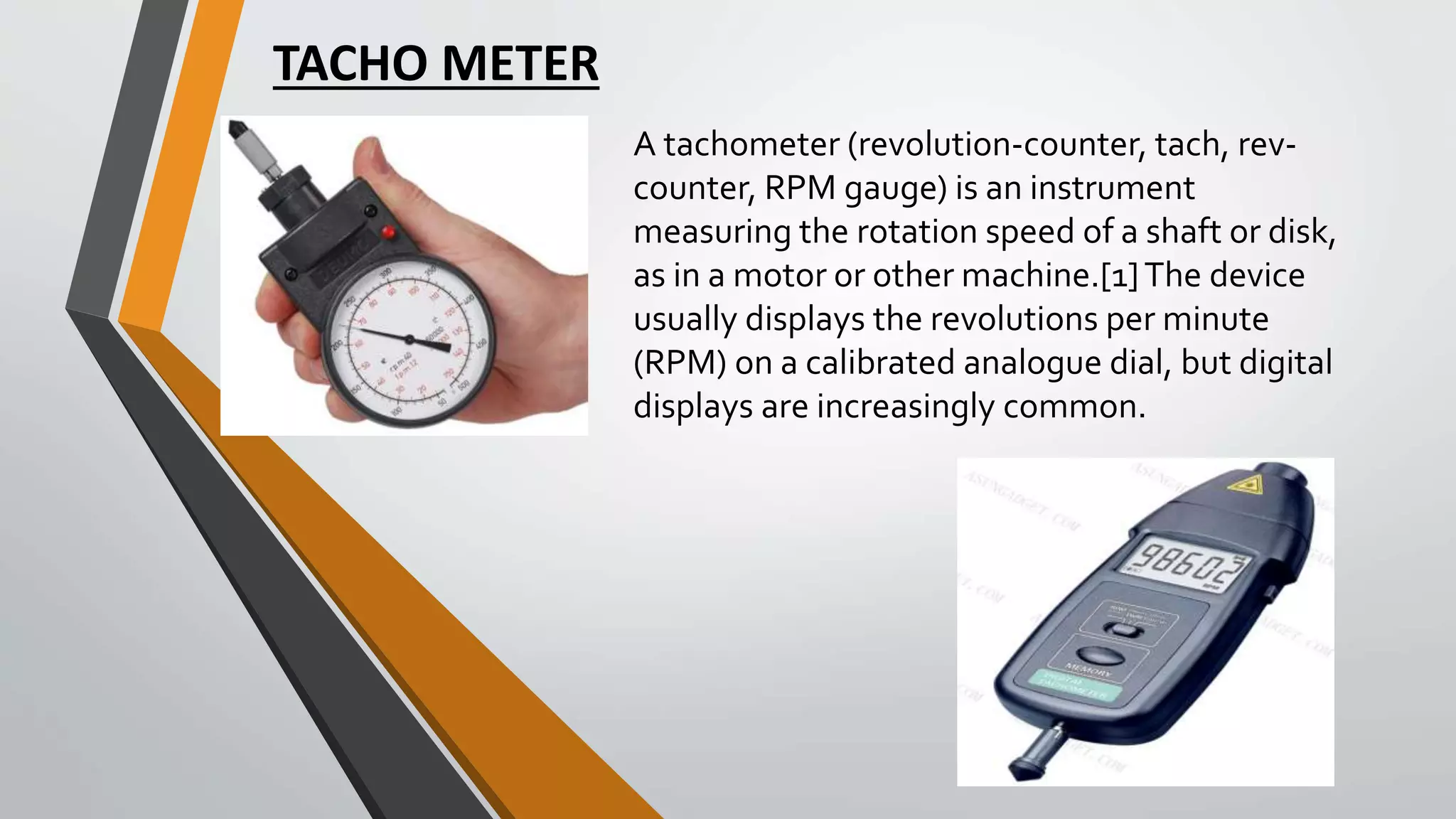 various types of meters | PPTX