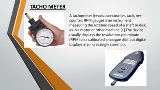 various types of meters | PPTX