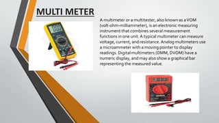 various types of meters | PPTX