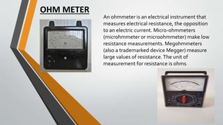 various types of meters | PPTX