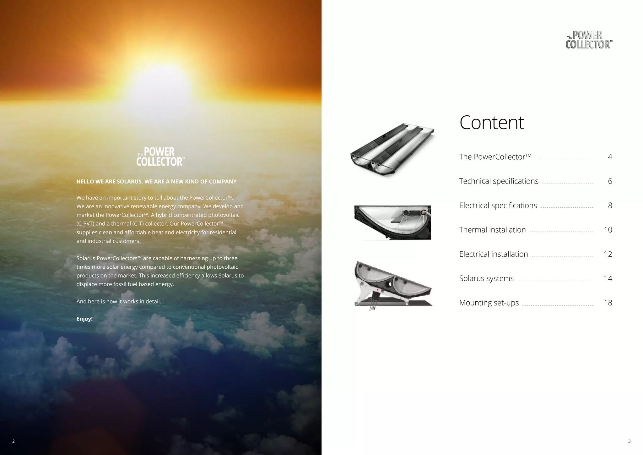 Solarus Powercollectors Technical Brochure | PDF