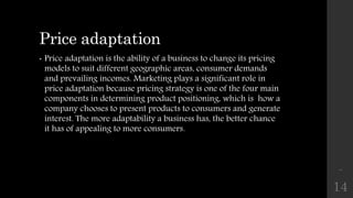 Pricing Methods and Price adaption strategies | PPTX