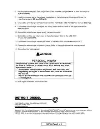 18 sp635 turbo brake | PDF