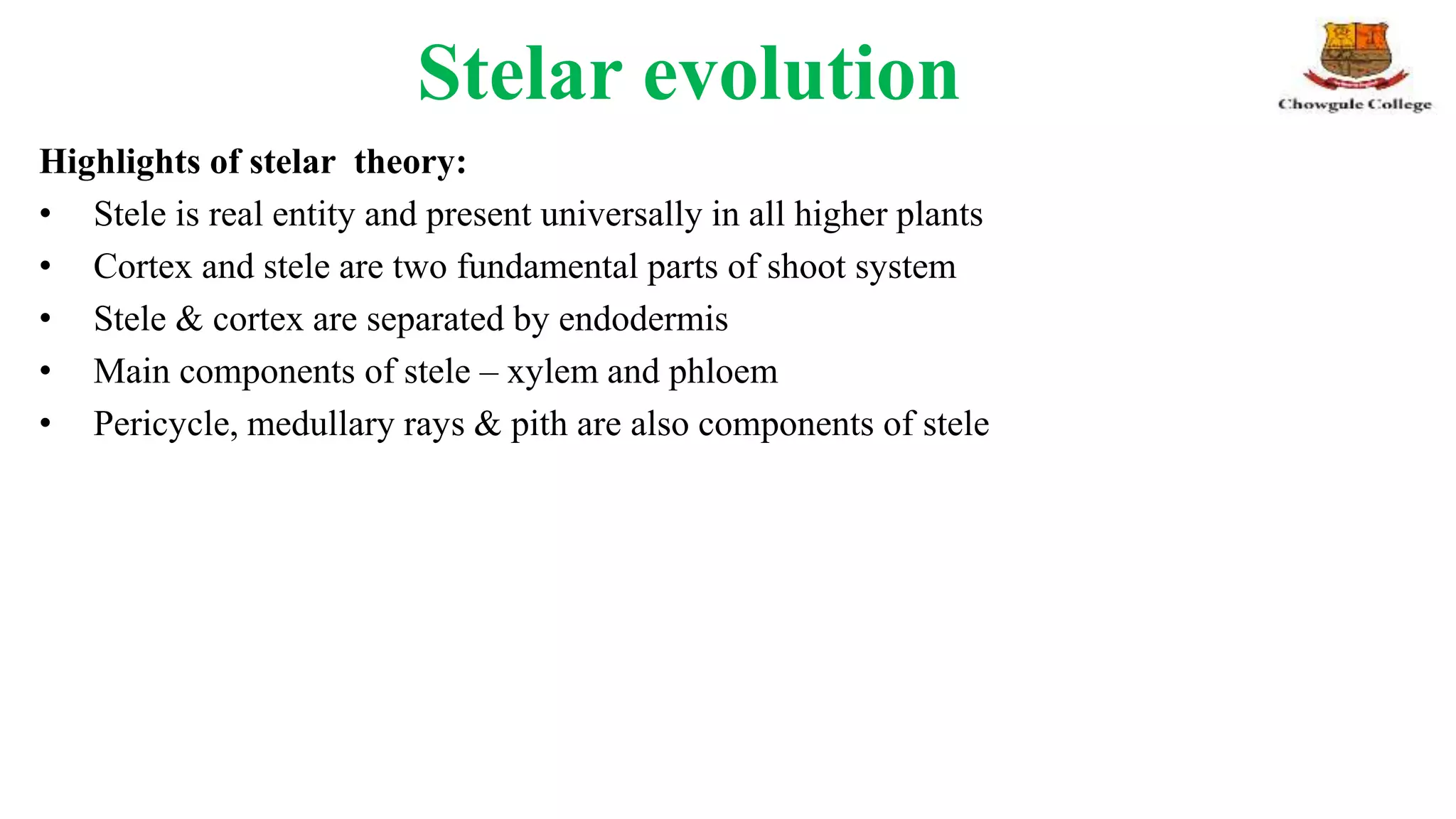 Stelar evolution and alternation of generation | PPTX
