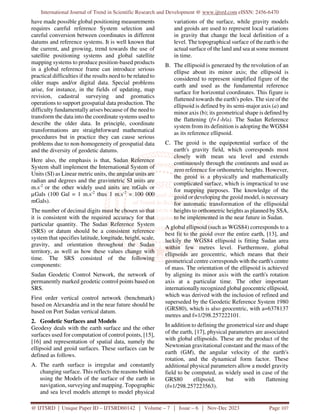 Sudan Geodetic and Geospatial Reference System | PDF