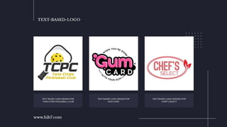 18 text based logo design | PPT