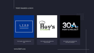 18 text based logo design | PPT