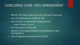 18th Amendment in the constitution of pakistan | PPTX