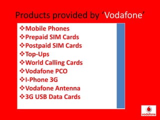 Vodafone- Telecommunication company | PPTX