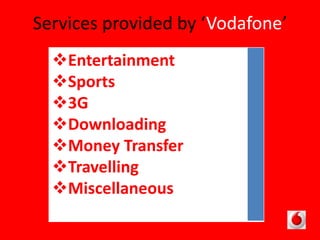 Vodafone- Telecommunication company | PPTX