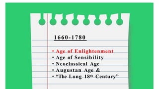 18th century literature | PPTX