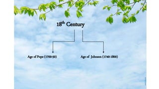 18th Century Literature - An overview | PPTX