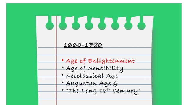 Neoclassical Literature| 18th Century Literature (Overview) | Age of ...