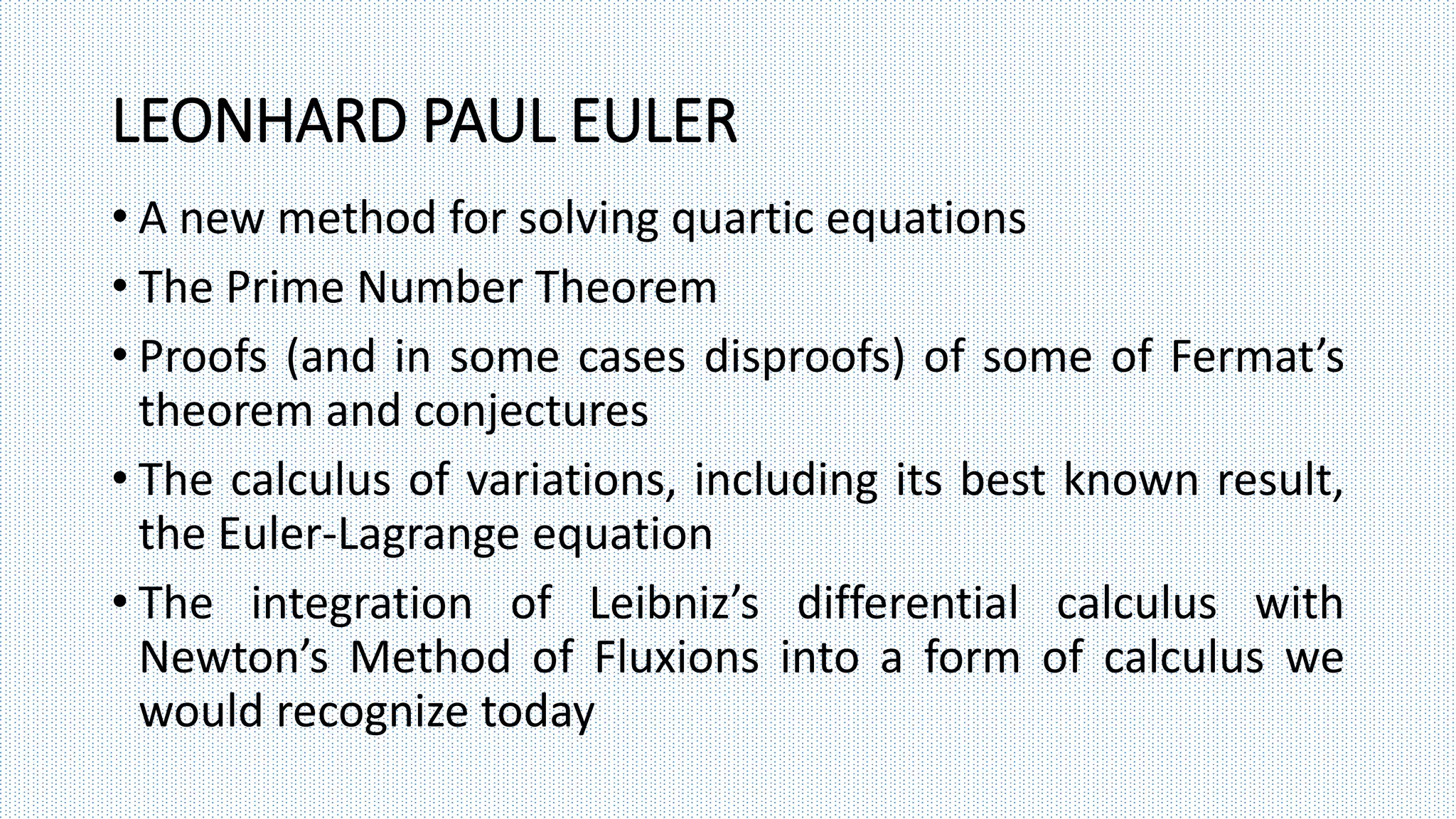 18th CENTURY MATHEMATICS | PPTX