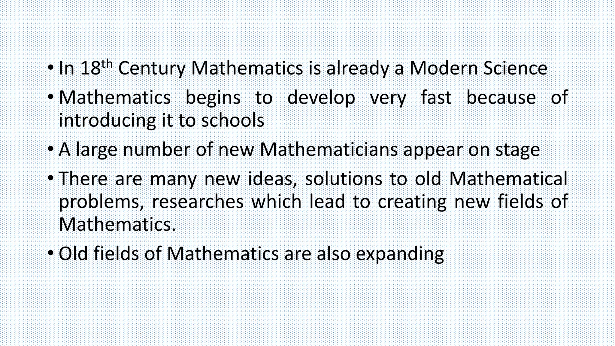 18th CENTURY MATHEMATICS | PPTX