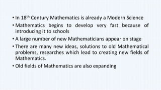 18th CENTURY MATHEMATICS | PPTX