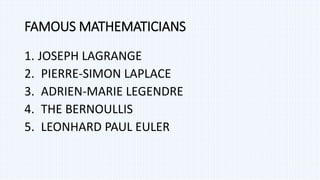 18th CENTURY MATHEMATICS | PPTX