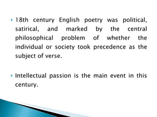 18th century poetry | PPT