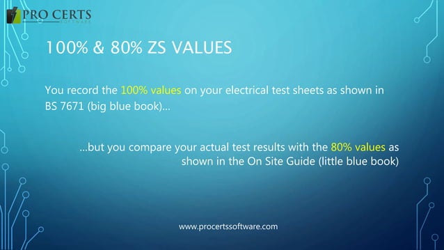 18th Edition max zs values BS7671 | PPT