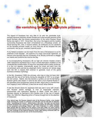 18) The Hollywood Art Anastasia (1956 1997) | PDF