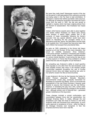 18) The Hollywood Art Anastasia (1956 1997) | PDF