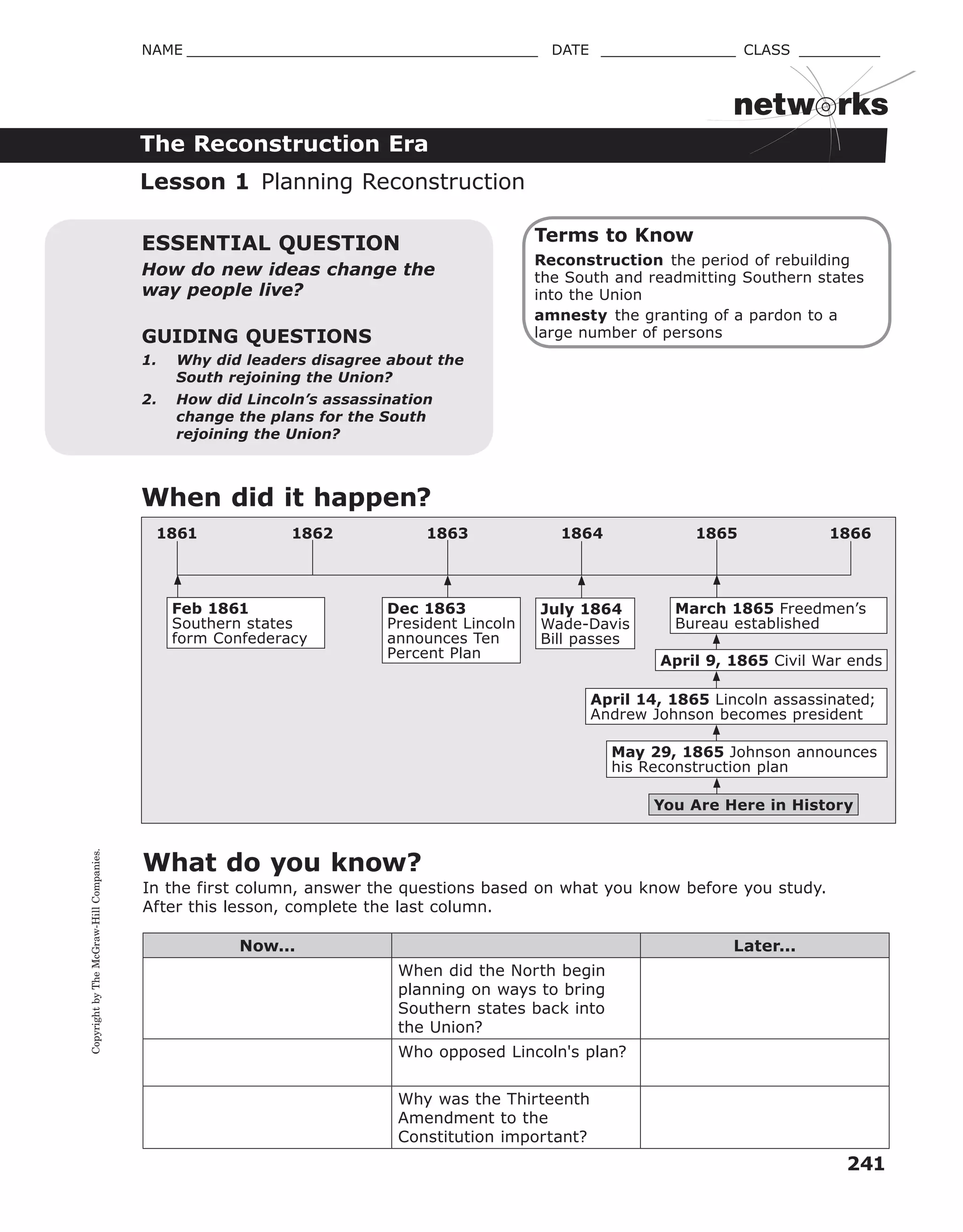 18the reconstruction era | PDF
