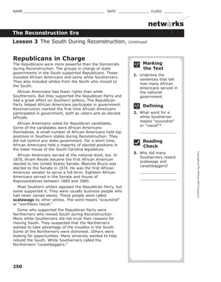 18the reconstruction era | PDF