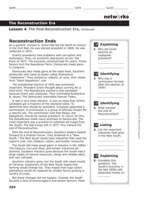 18the reconstruction era | PDF