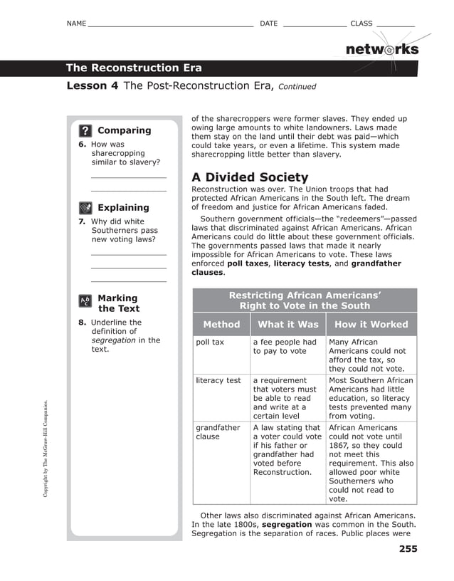 18the reconstruction era | PDF