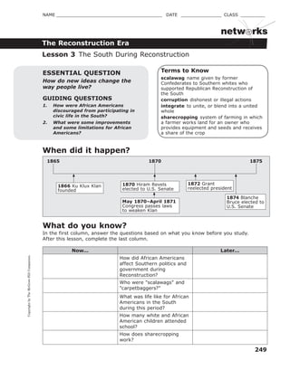 18the reconstruction era | PDF