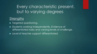 Learning walk feedback18th nov | PPTX | Educational Assessment | Education