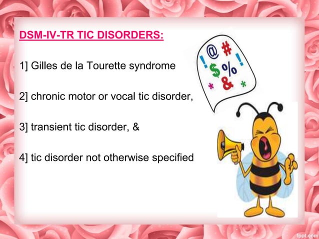 tic disorder | PPTX