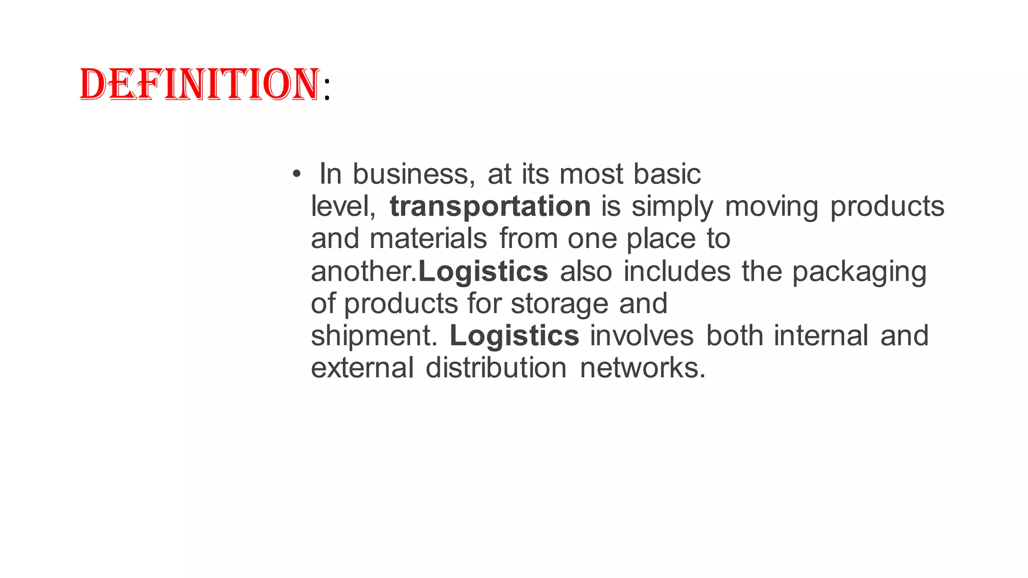 TRANSPORTATION | PDF