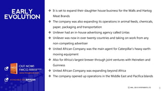 Unilever - History, Evolution, Present and the Future | PPTX