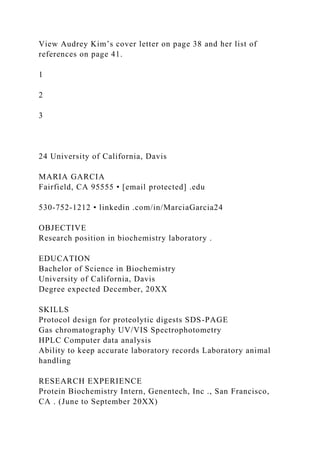18 University of California, Davis Resumes a.docx