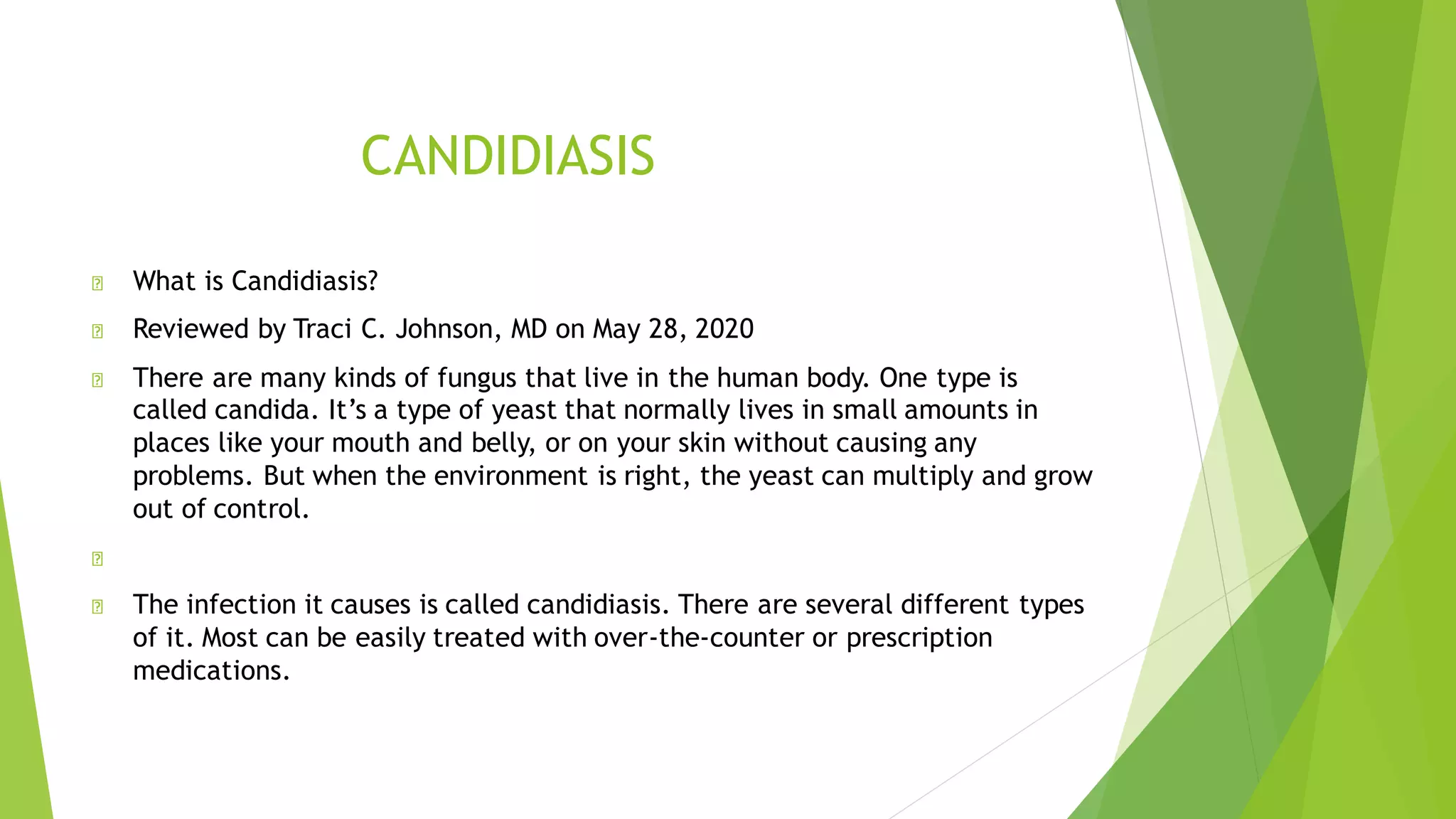 CANDIDIASIS | PPT