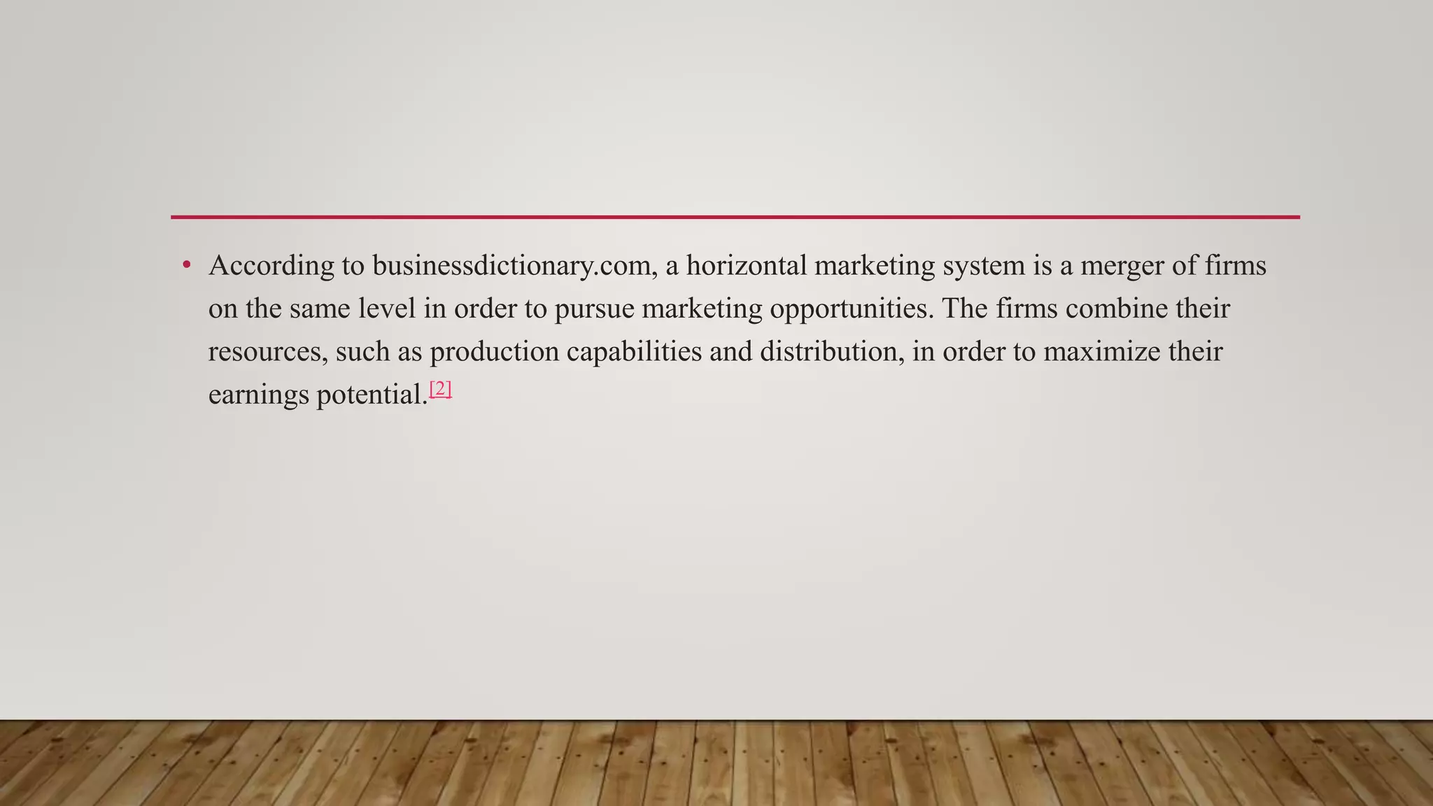 horizontal marketing | PPT