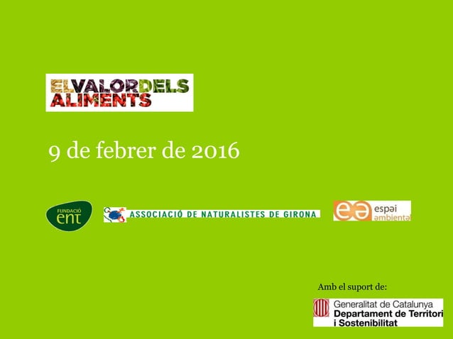 El valor dels aliments. | PPT