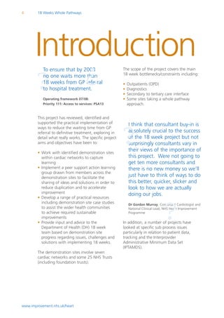 18 Weeks Whole Pathways Project - National Priority Projects 07/08 ...