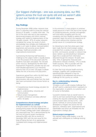 18 Weeks Whole Pathways Project - National Priority Projects 07/08 ...