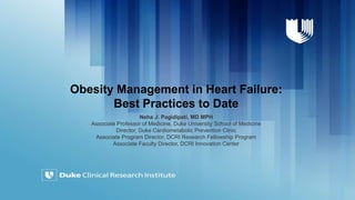 Obesity Management in Heart Failure: Best Practices to Date | PPTX
