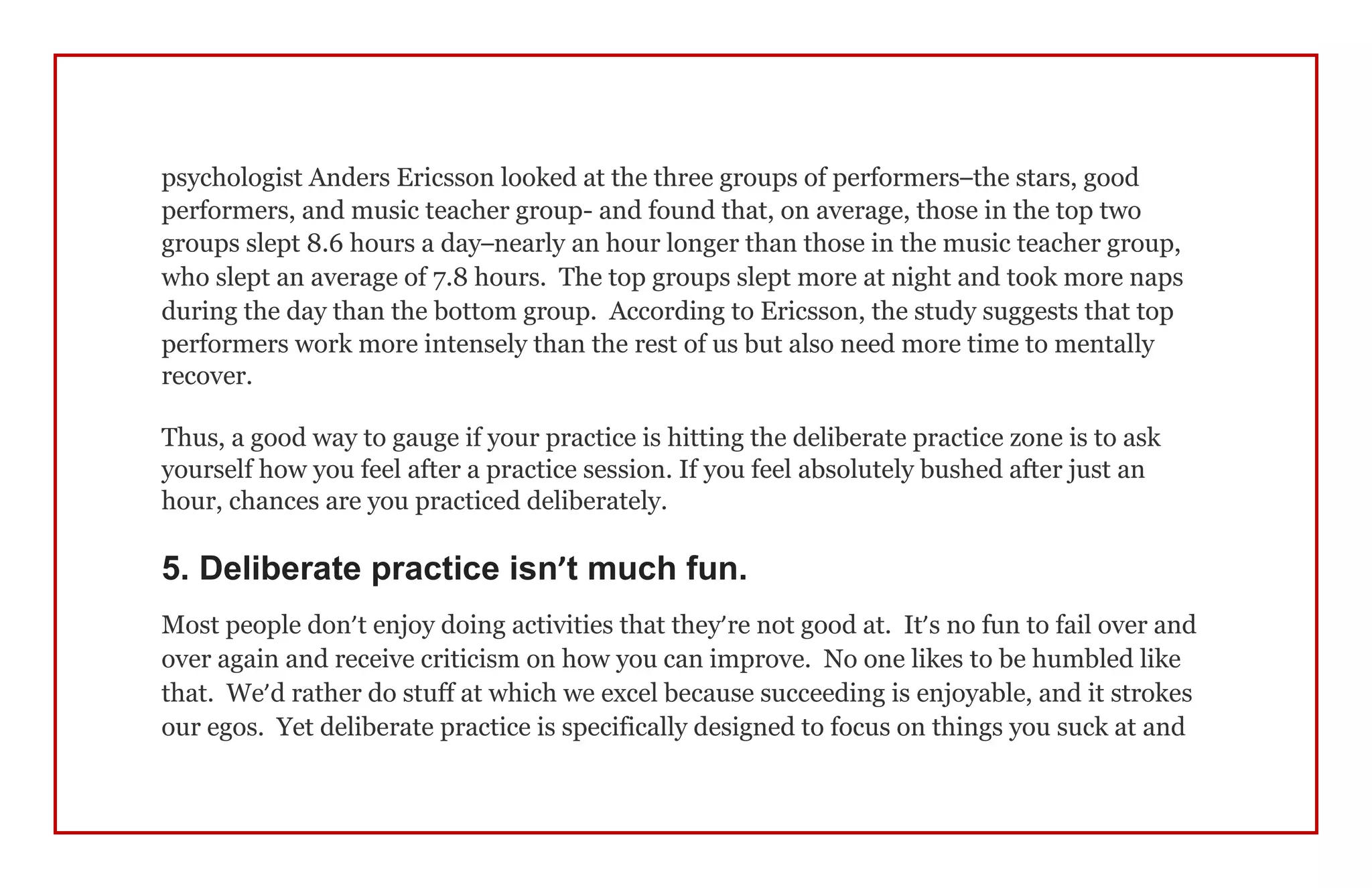 What Is Deliberate Practice? | PPT