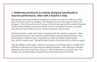 What Is Deliberate Practice? | PDF