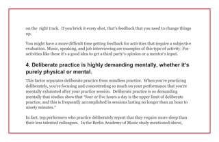 What Is Deliberate Practice? | PPT