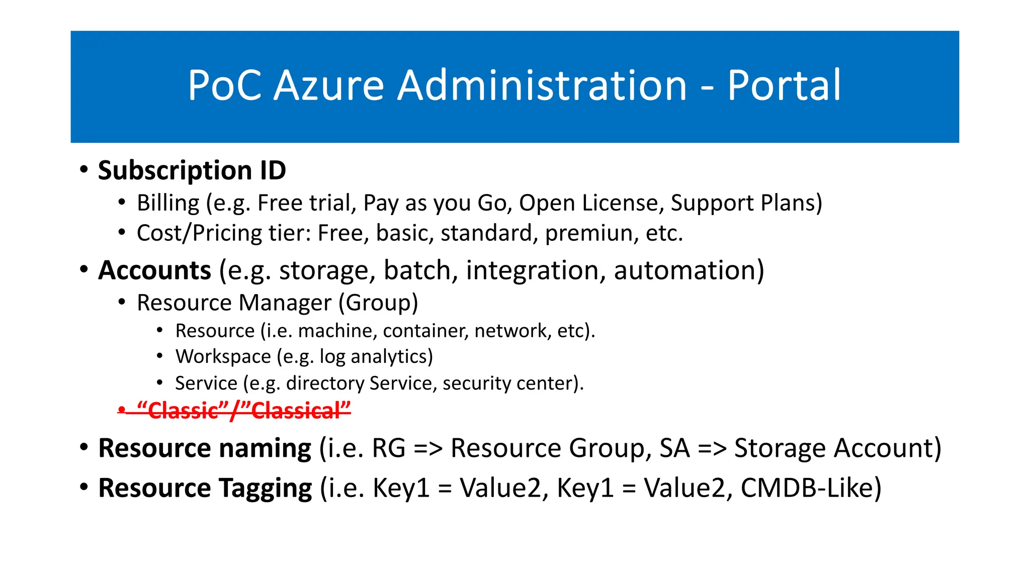 Poc Azure Administration Pdf Cloud Computing Internet