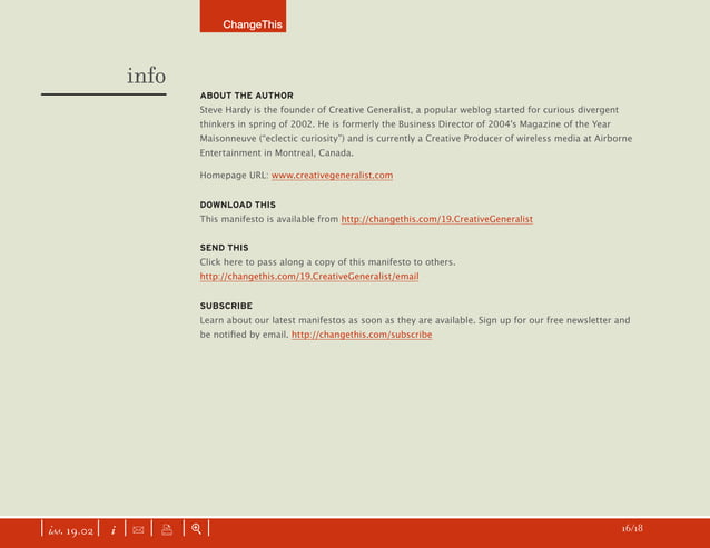 The Creative Generalist | PPT